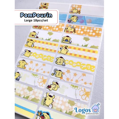 Jual Pompompurin LARGE Stiker label nama waterproof name sticker Sanrio ...
