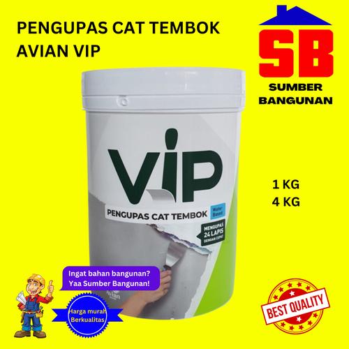Jual PENGUPAS CAT TEMBOK AVIAN VIP 1KG 4KG PAINT REMOVER WATERBASED 1 ...
