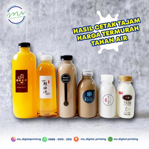 Jual STICKER LABEL STICKER KEMASAN STICKER BOTOL CUTTING DESAIN CUSTOM ...