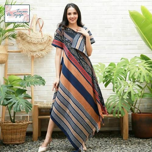 Promo DRESS TENUN IKAT TROSO • BAJU TENUN ETNIK • OUTER TENUN ETNIK OT ...
