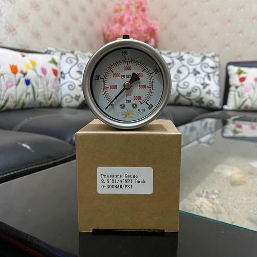 Jual PRESSURE GAUGE 2,5" X 1/4" 400 BAR SS BACK BRAS SUN INSTRUMENT ...