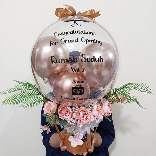 Jual Buket Balon Wisuda Bucket Bunga Anniversary Bouquet Balloon - Rose ...