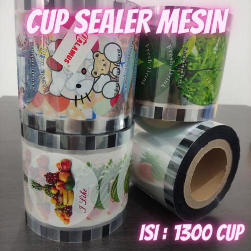 Jual Lid plastik seal cup sealer roll gelas plastik 1300 cup - Gambar ...
