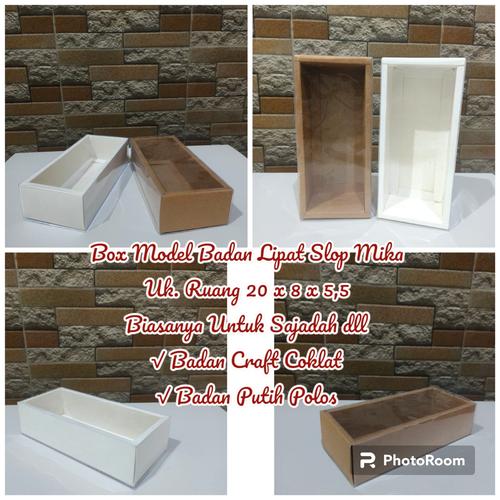 Jual Kemasan Souvenir bahan Kertas Craft Uk. 20 x 8 x 5.5 Tutup Slop ...