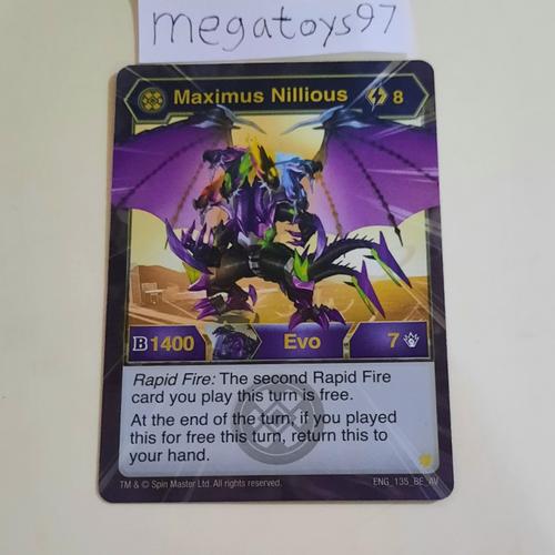 Jual Kartu Bakugan Elite Maximus Nillious darkus Evo tcg (gold armored ...