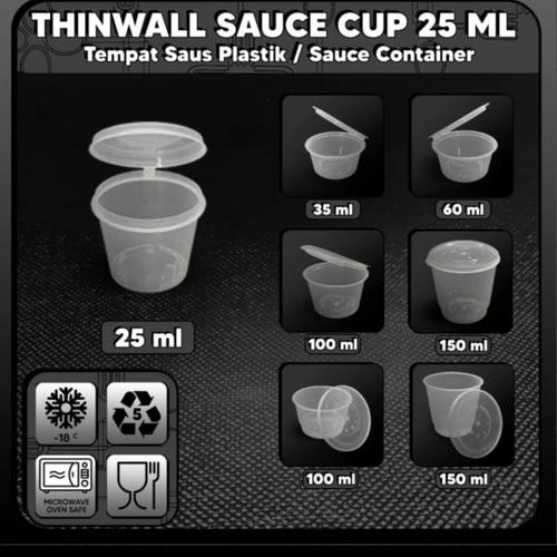 Jual Sauce Cup 25 ml isi 50 psc - 150ml - Jakarta Timur - Cahaya makmur ...