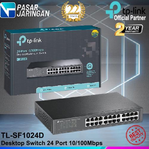 Jual Switch 24 Port 10/100Mbps Metal 13" TPLINK TL-SF1024D - SF1016D ...