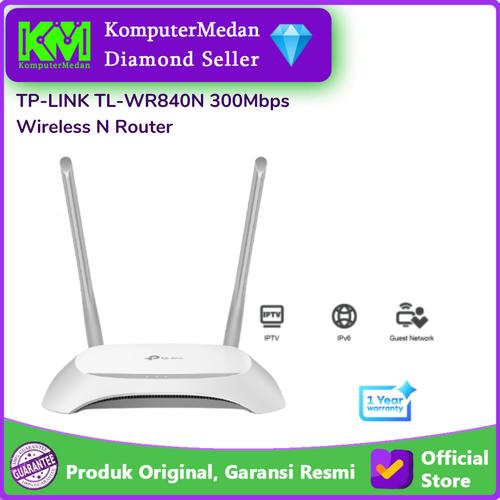 Jual TP-LINK TL-WR840N-V2 300Mbps Wireless N Router 840N - Kota Medan ...