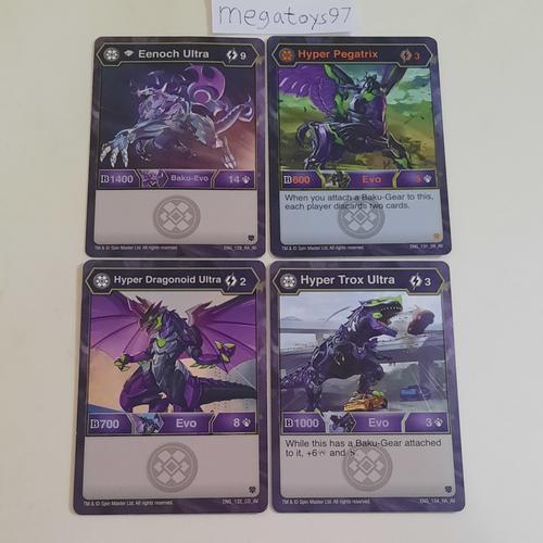 Jual Kartu Bakugan darkus evo Eenoch/Hyper Pegatrix/Dragonoid/Trox ...