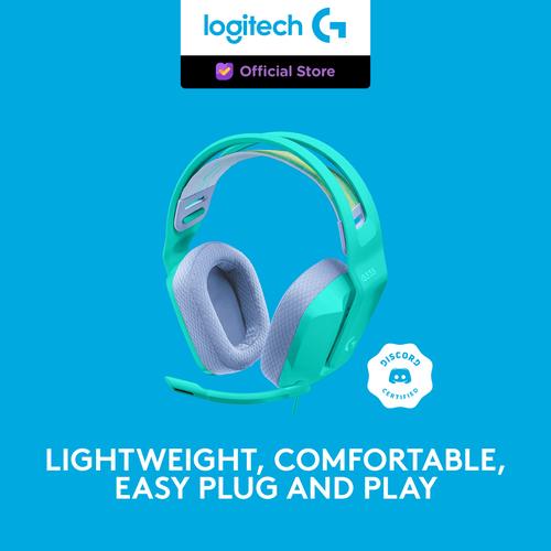 Promo Logitech G335 7.1 Headset Gaming Wired Microphone - Mint Cicil 0% ...