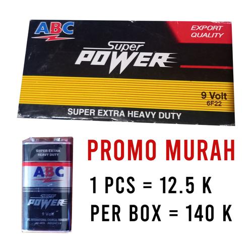 Jual Baterai ABC heavy duty 9 volt super power (pcs/box) - 1 pcs - Kota ...