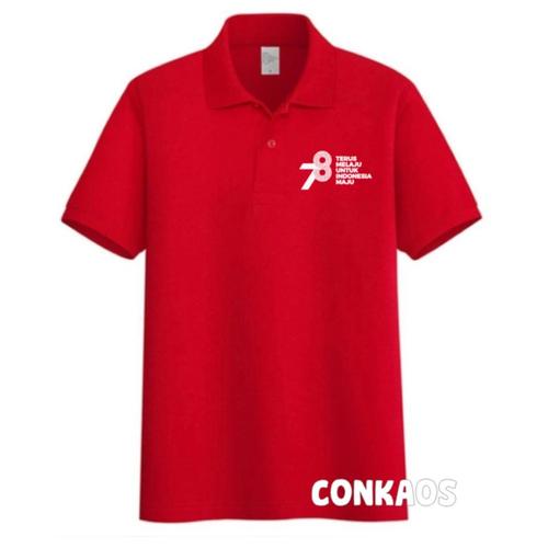 Jual Kaos Polo Baju Kerah LOGO KECiL 78 TAHUN indonesia custom ...