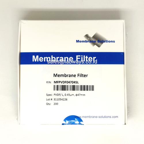 Promo Hydrophilic PVDF Membrane Filter 0.45 um Dia. 47mm 200pcs/pack ...