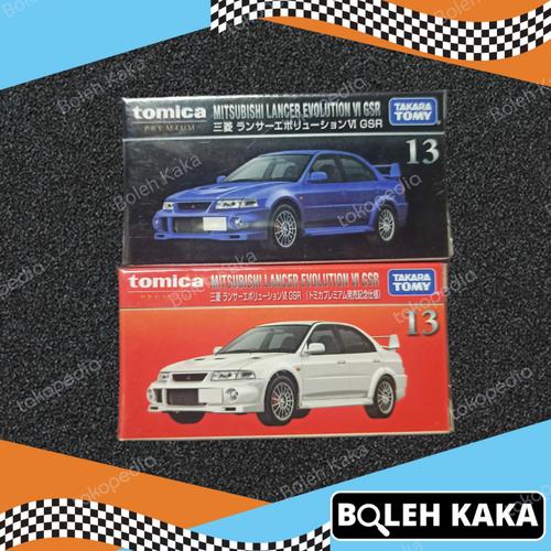 Jual Tomica Premium Mitsubishi Lancer Evolution VI GSR - Putih ...
