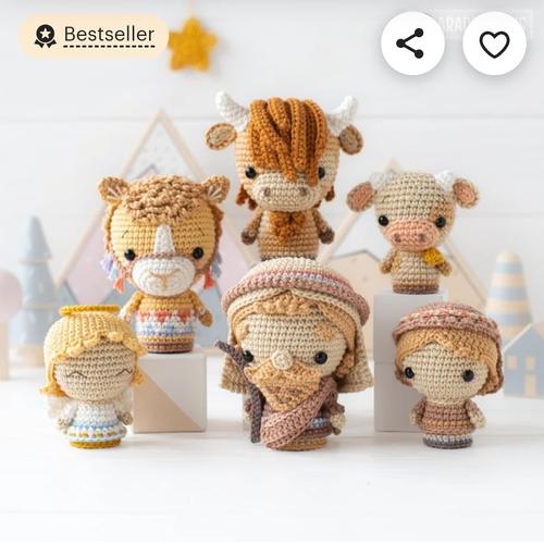 Jual [e-pattern] Pola rajut Amigurumi crochet pattern edisi nativity ...