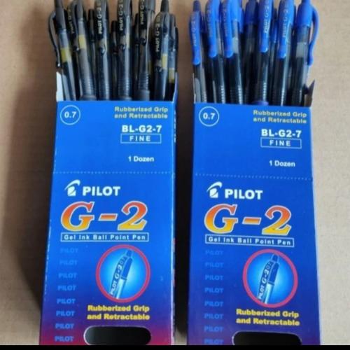 Jual pulpen pilot G-2 gel ink ball point pen 0,7mm(BL-G2-7) - Hitam, 0 ...