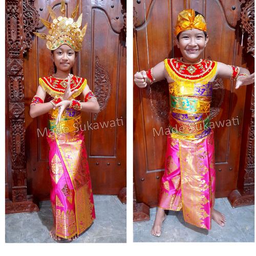Jual Set Kostum pakaian tari bali badong bulat busana adat bali - Untuk ...