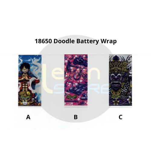 Jual 18650 Battery Wrap Sleeve PVC Doodle Wrap Batere | Batre - Jakarta ...