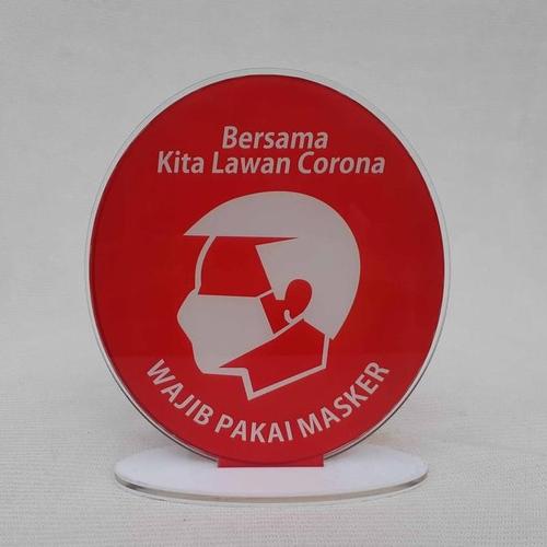 Jual Akrilik Meja : Wajib Pakai Masker, Jaga Jarak, Akrilik Protokol ...