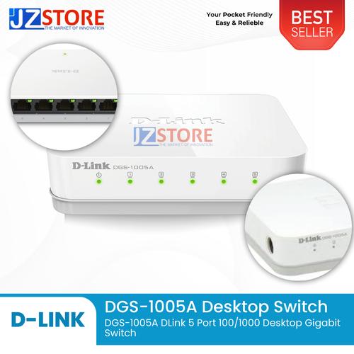Jual DGS-1005A DLink 5 Port 100/1000 Desktop Gigabit Switch - Kota ...