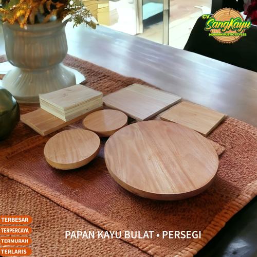 Jual Wooden Coaster 7 Cm Tatakan gelas cangkir kopi teh Tatakan kayu ...