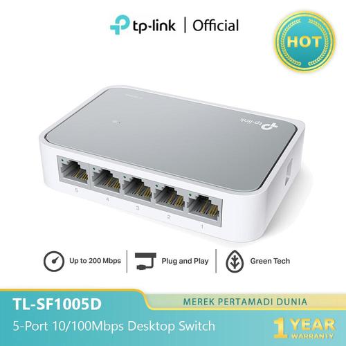 Jual Tp- Link Desktop switch TL-SF1005D 5-Port Switch hub 10 / 100Mbps - Kab. Bogor - STORE ...