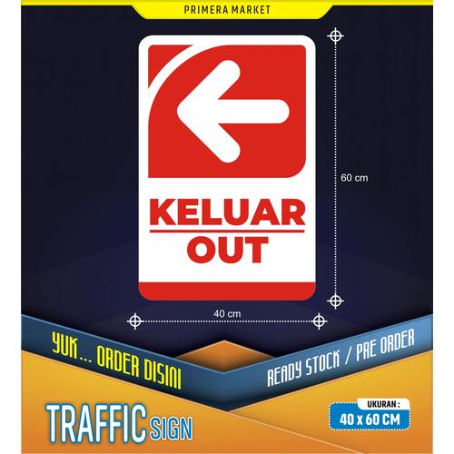 Jual RAMBU ATAU PAPAN PETUNJUK OUT ATAU KELUAR - OUT KIRI - Kota Bogor ...