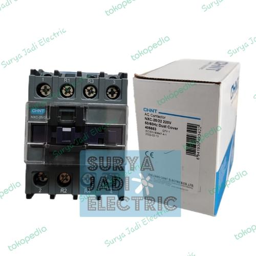 Jual Contactor CHINT NC1-2508 4P 220V / NXC-25/22 2508 4 Pole 2NO 2NC - Kota Medan - Surya Jadi ...