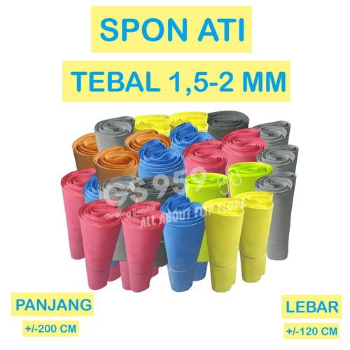 Jual SPON ATI / SPON EVA / BUSA ATI TEBAL 1,5 - 2 MILI LEMBARAN WARNA ...