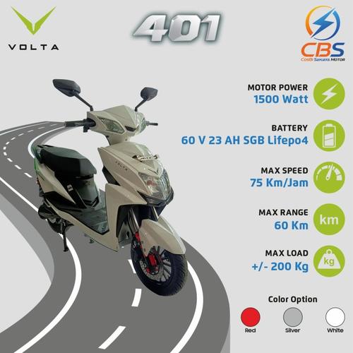 Jual VOLTA 401 Sepeda Motor Listrik [OTR JABODETABEK] - Black Stripe ...
