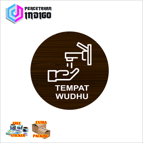 Jual sign board papan signage tempat wudhu - Kab. Bekasi - PERCETAKAN ...