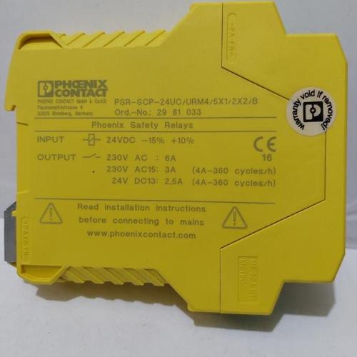 Jual Phoenix Contact Safety Relay Psr-Scp-24Uc/Urm4/5X1/2X2/B - Jakarta ...