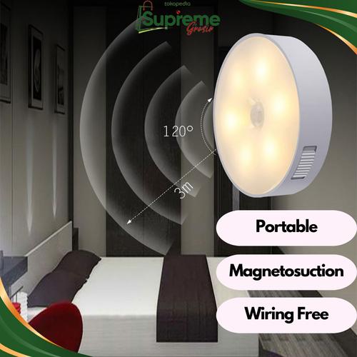 Jual Lampu Smart LED Otomatis Sensor Gerak dan Cahaya Rechargeable ...