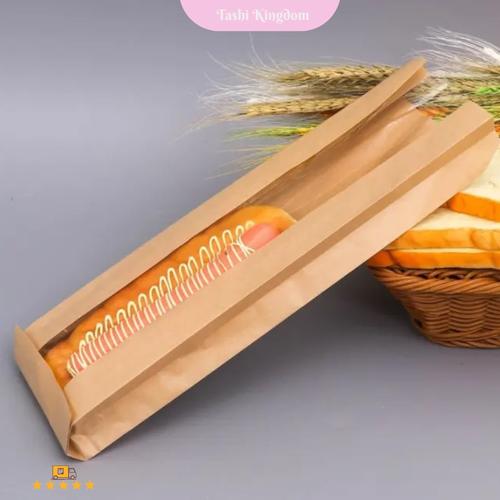 Promo Kertas Kraft Roti tepung bungkus roti plastik roti kantong Paper ...