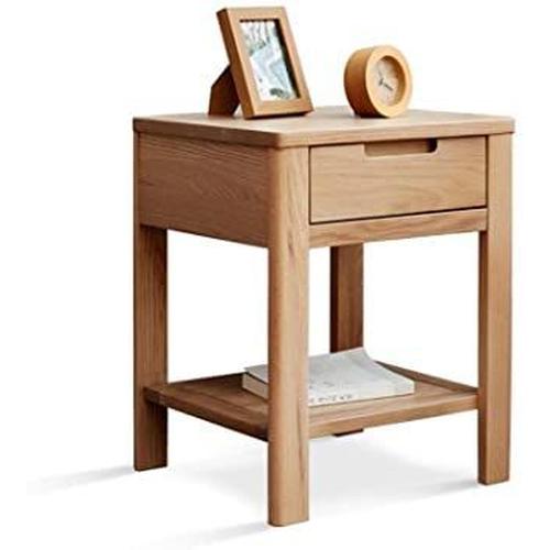 Jual Side Table Desain Warna Natural Klasik Kekinian Simpel dengan Laci ...