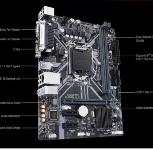 Jual motherboard Gigabyte H310M H LGA 1151 DDR4 + fan Gen 8th & 9th ...