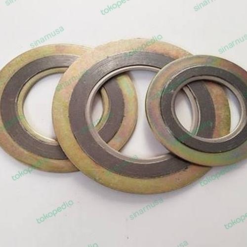 Jual SWG JIS 10K Besi 1 1/2 " inchi Spiral Wound Gasket Carbon Steel ...