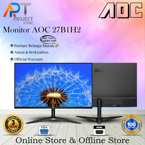 Jual Monitor AOC 27B1H2 27" FHD 60Hz sRGB 100% HDMI VGA 3YR - Jakarta ...