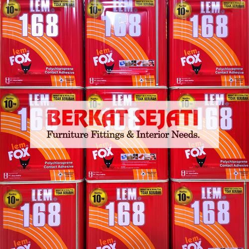 Jual Lem Fox 168 Merah Blek 10 KG Lem Hpl Edging Lem Kuning Fox Lem 168 ...