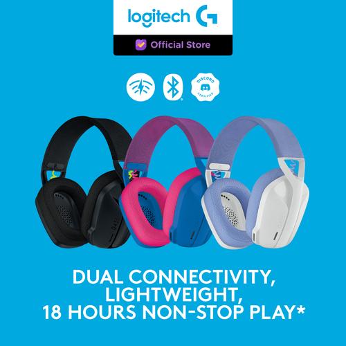 Promo Logitech G435 Headphone Headset Wireless Bluetooth Ultra-light ...