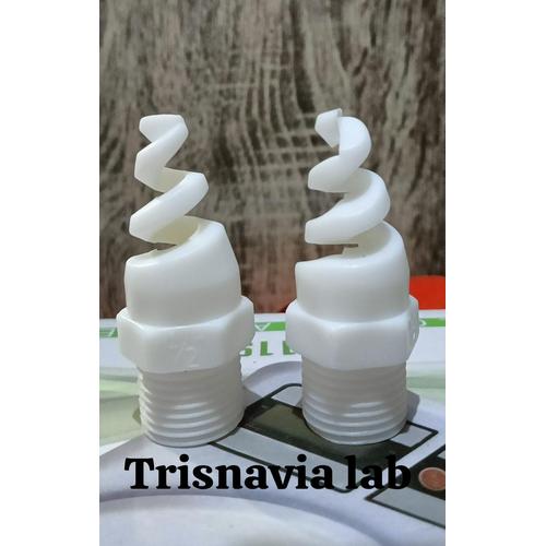 Jual Sprinkler Spiral Cone 1/2 ″, PP (Full Cone Spray Nozzles) - Kab. Bogor - Trisnavia Lab ...