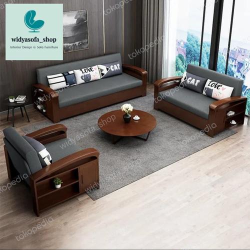 Jual Sofa Kayu Jati Satu Set Terbaru - Sofa Tamu Minimalis Kekinian ...