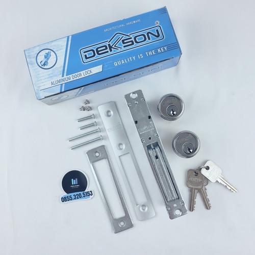 Jual aluminium lock KC 8128 dekkson kunci pintu swing lidah panjang ...
