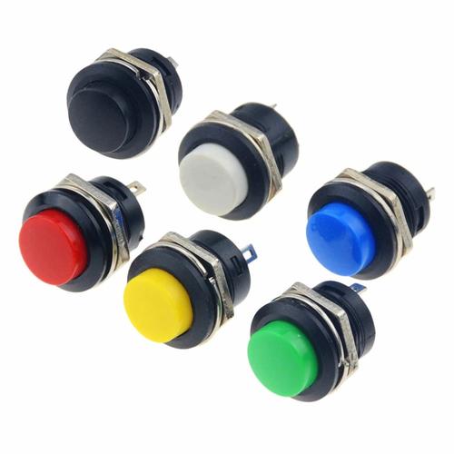 Jual AC 125V 250V R13-507 Round Cap Momentary Push Button Switch ...