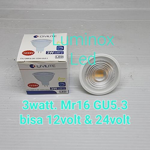 Jual spotlight Mr16 civilite led 3w 3watt 12v 24volt / mr16 led 3w 12v ...