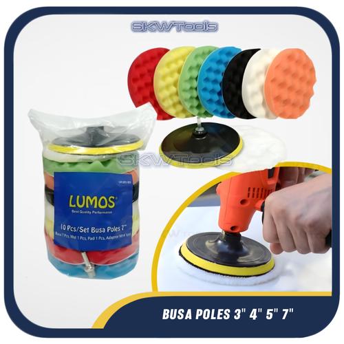 Jual Polishing Set 10 Pcs 7 Inch Busa Poles Mobil Motor Set Pad 7 Inch ...