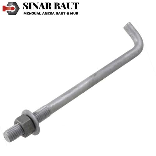 Jual baut angker baut L anchor baut tanam fondasi bangunan 1/2 5/8 3/4 ...