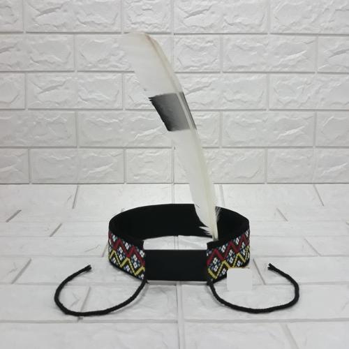 Jual Topi dayak bludru hitam / aksesoris tari / kepala / tari ...