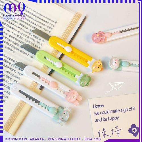 Promo Cutter Mini Portable Karakter Lucu Mini Pisau Kater Pemotong ...