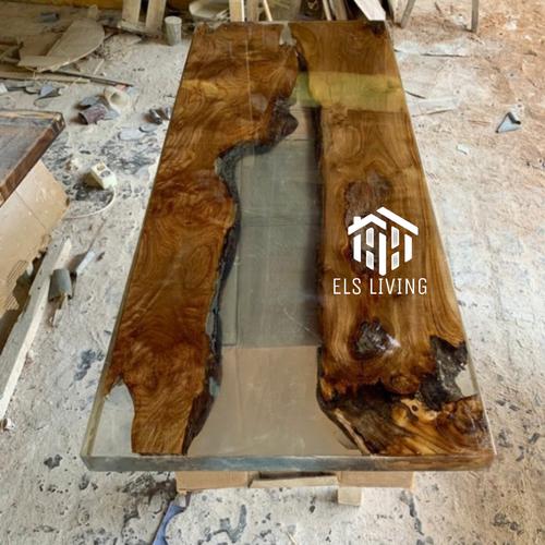Jual TOP TABLE DAUN MEJA RESIIN MEJA RESIN EPOXY KAYU JATI - Kab ...